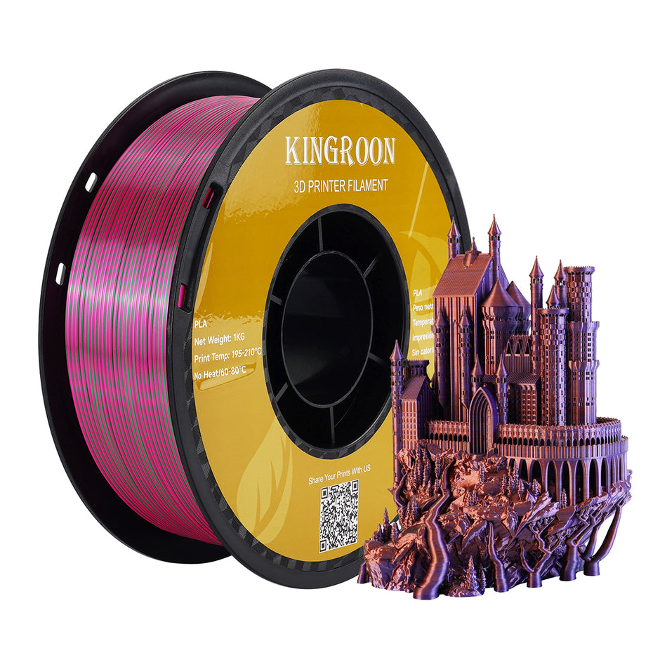 Multicolor filament(Dual Color PLA, Tri Color PLA) - Kingroon