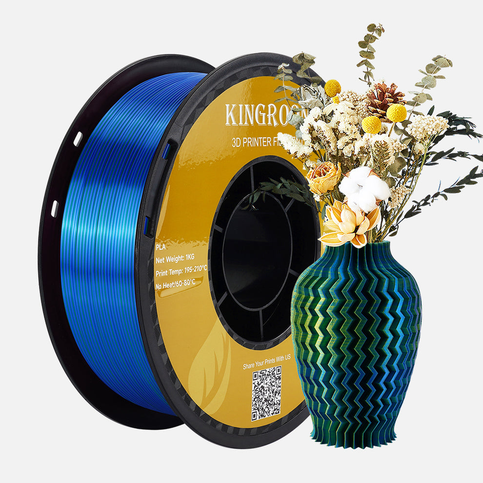 Silk Rainbow Filament PLA - Kingroon