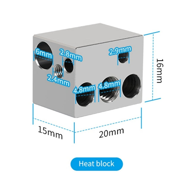 Hotend Kit For Elegoo Neptune 4 Heatbreak/ Heater Block/ Heating Cartr