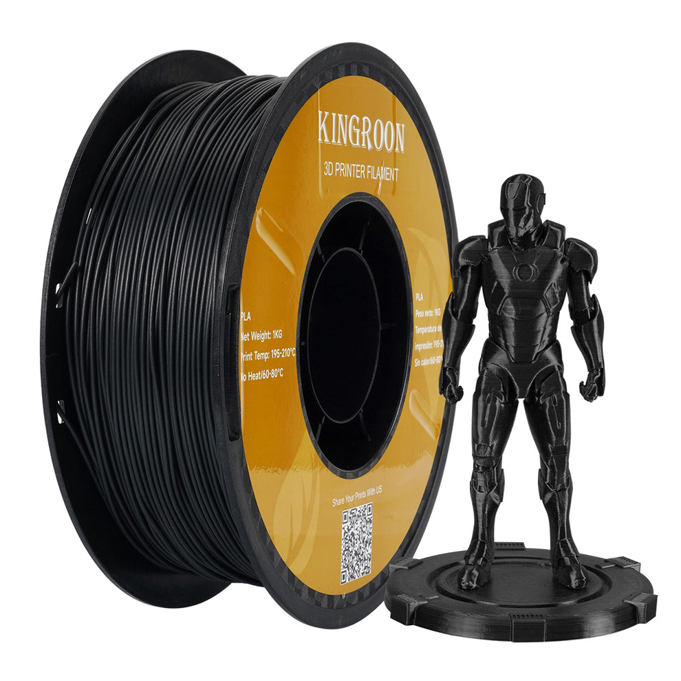 Carbon Fiber PLA, Black Filament - Kingroon