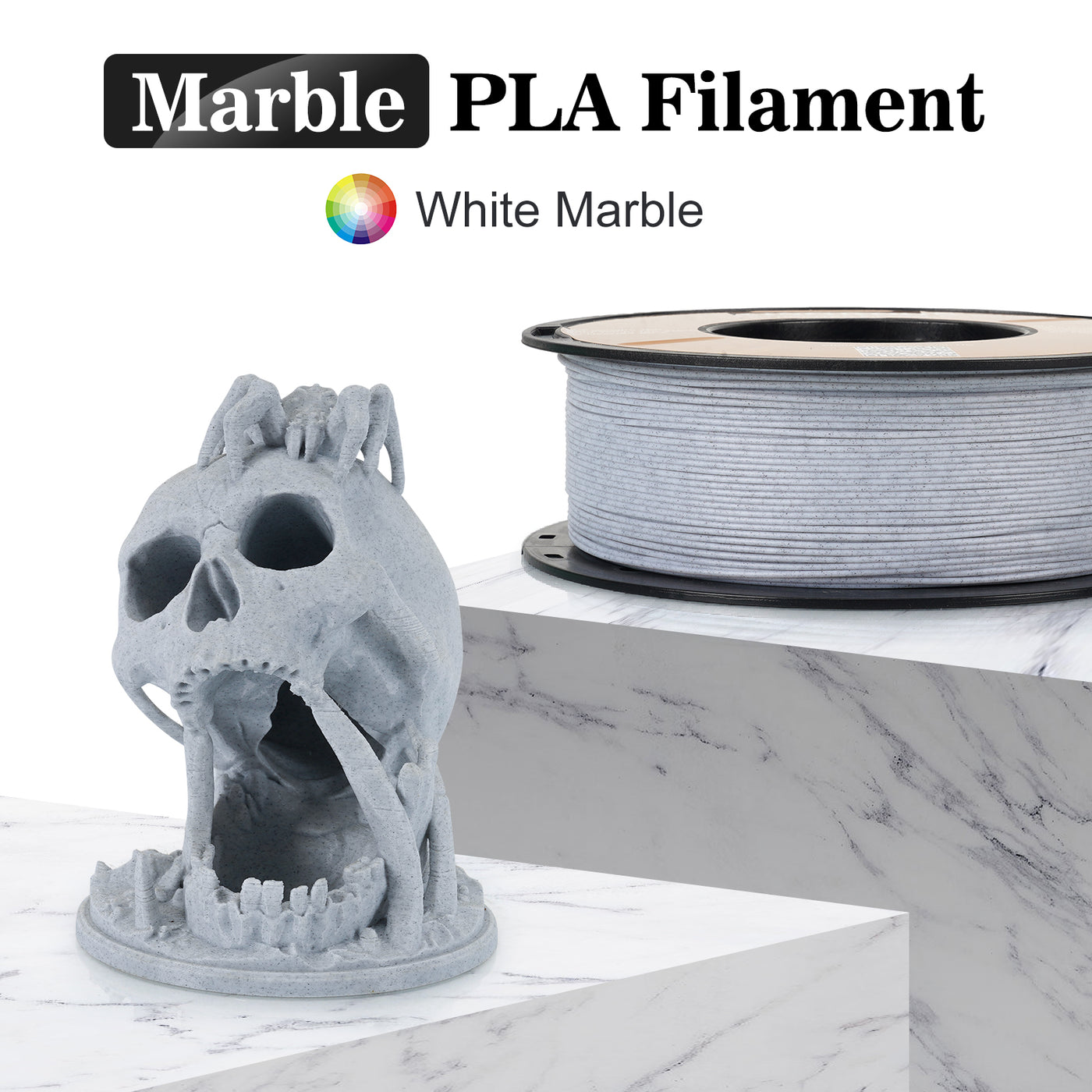 【2KG Pack】Marble PLA Filament (FRESH) — Kingroon 3D