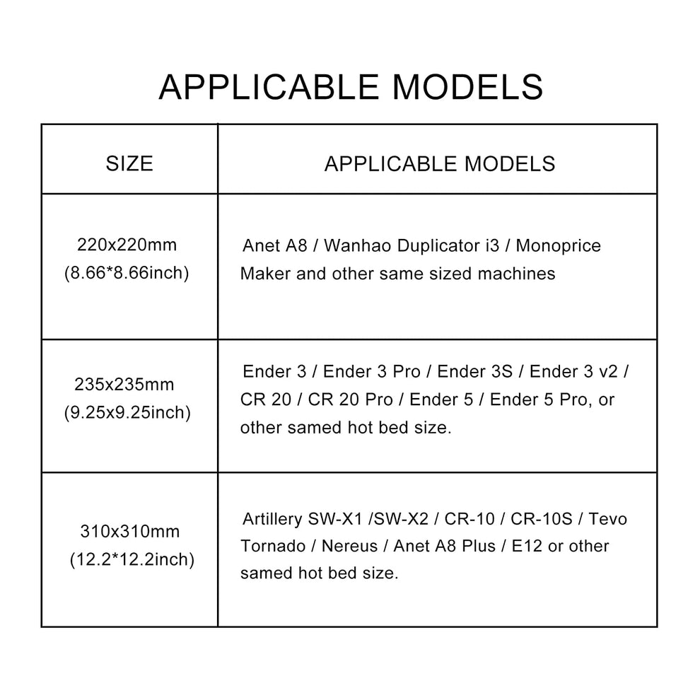 Magnetic PEI Sheet, 3D Printer Platform-Kingroon
